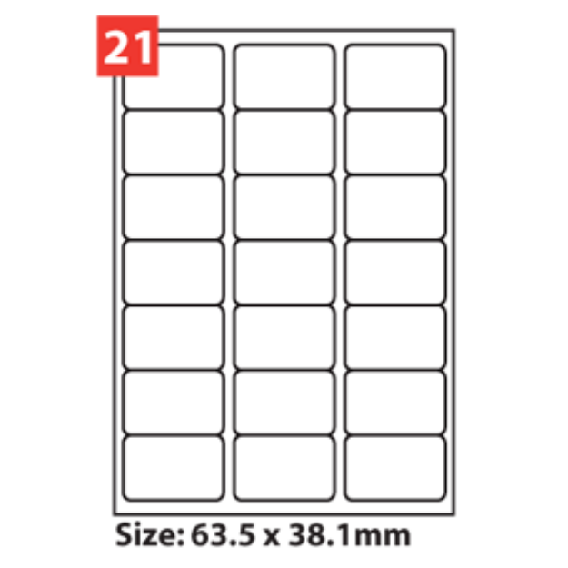 Buy 21 Address Labels (100 Sheets) | INKredible UK